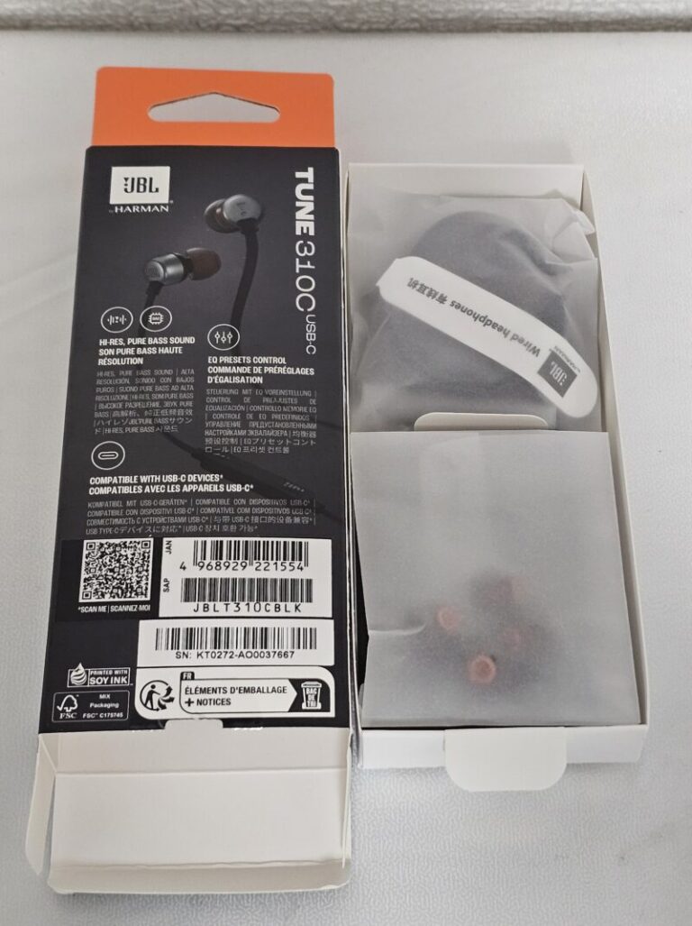 【JBL】ワイヤードイヤホンの新製品 TUNE310Cを最速徹底レビュー！