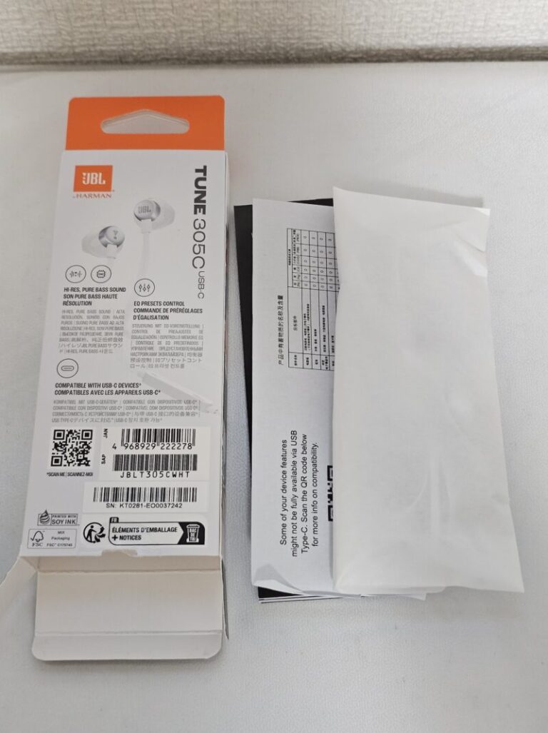 【JBL】インナーイヤーイヤホンの新製品 TUNE305Cも良かった！（TUNE310Cとの比較レビューもあるよ）